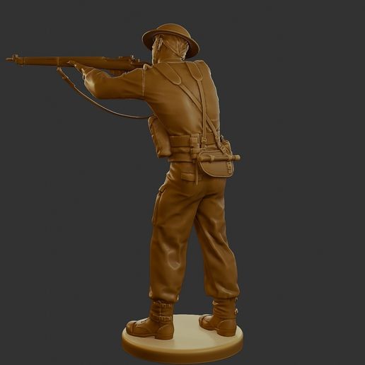 🫡 British Soldier WW2 B1 001・ 3D File for 3D printing・Cults