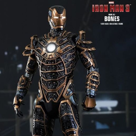arquivo STL Iron Man Mark 41: Bones (Retro Armor) 👨 (OBJ)・design para ...