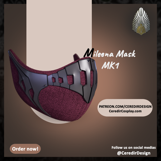 🕹 Mortal Kombat Mileena Mask 3D DIGITAL DOWNLOAD・ 3D File for 3D ...