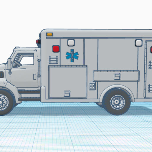 🚑 HO SCALE MEDIUM DUTY AMBULANCE・ STL File for 3D printing・Cults