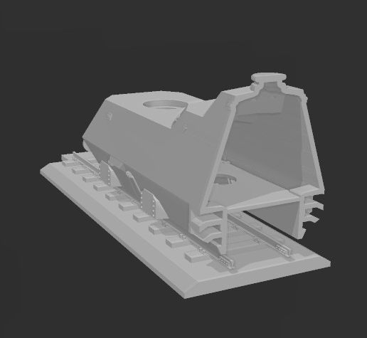 🚆 Heavy Armoured Train Nr.51 PanzerJager・ STL File for 3D printing・Cults