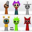 📁 Sprunki Thanos, Brown Brud,Funbot,Lime, Mroona,Silver Clukr STL file ...