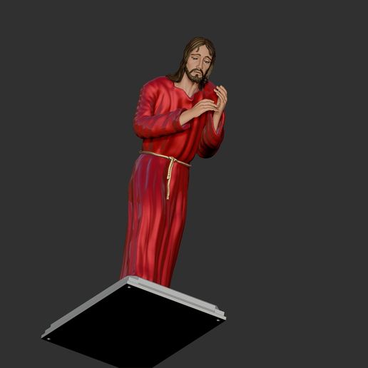 ️ jesus carrying cross statue spain・Free 3D File for 3D printing and ...