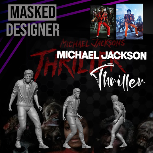 🧒 MICHAEL JACKSON THRILLER FIGURE・ STL File for 3D printing・Cults