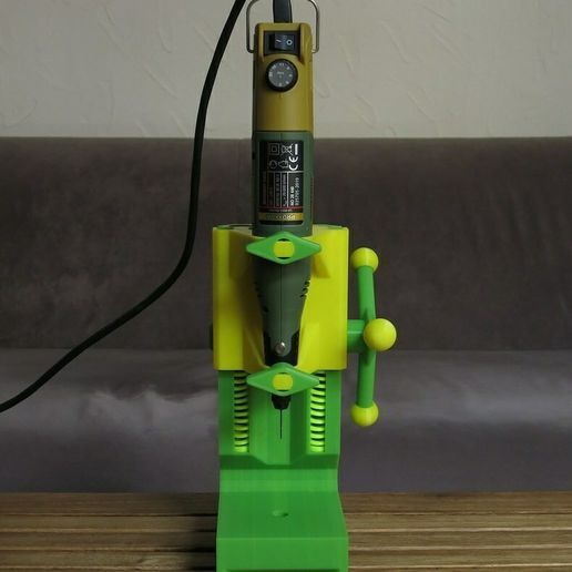 🔧 Fully printed drill stand for Proxxon 230/E・Free 3D File for ・Cults