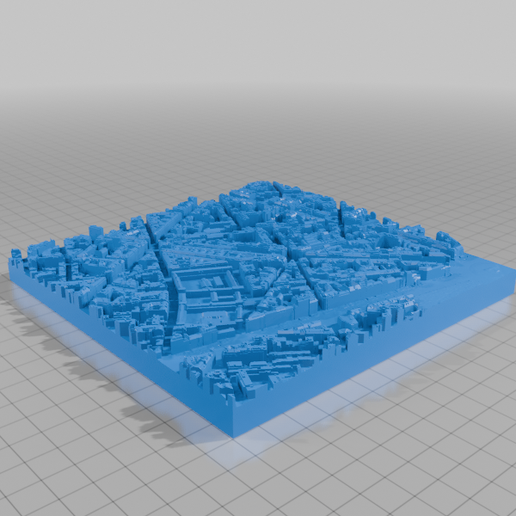 🇫🇷 3D Model of Paris, France (sample)・Free 3D File for ・Cults