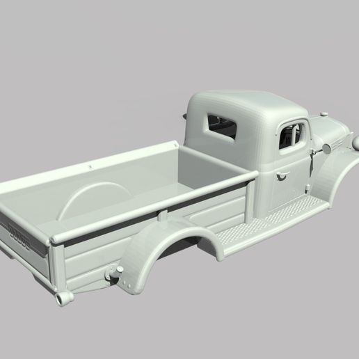 👽 Dodge Power Wagon SCX24 133.5mm・ STL File for 3D printing・Cults