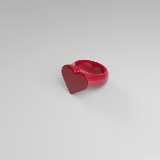 STL file Heart ring 💜 ・3D printing template to download・Cults