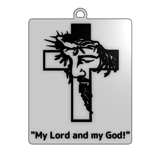 ️ Jesus & Cross・Free STL File for 3D printing・Cults
