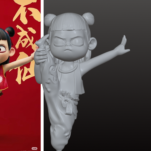 STL file Nezha Model 👾 (3MF)・3D printer model to download・Cults