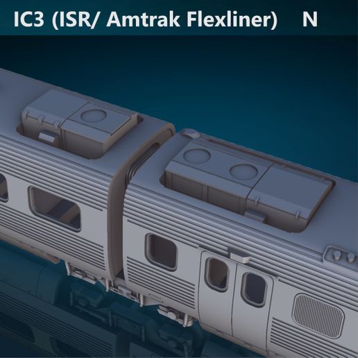 🇮🇱 IC3 (ISR/Amtrak) N・ STL File for 3D printing・Cults