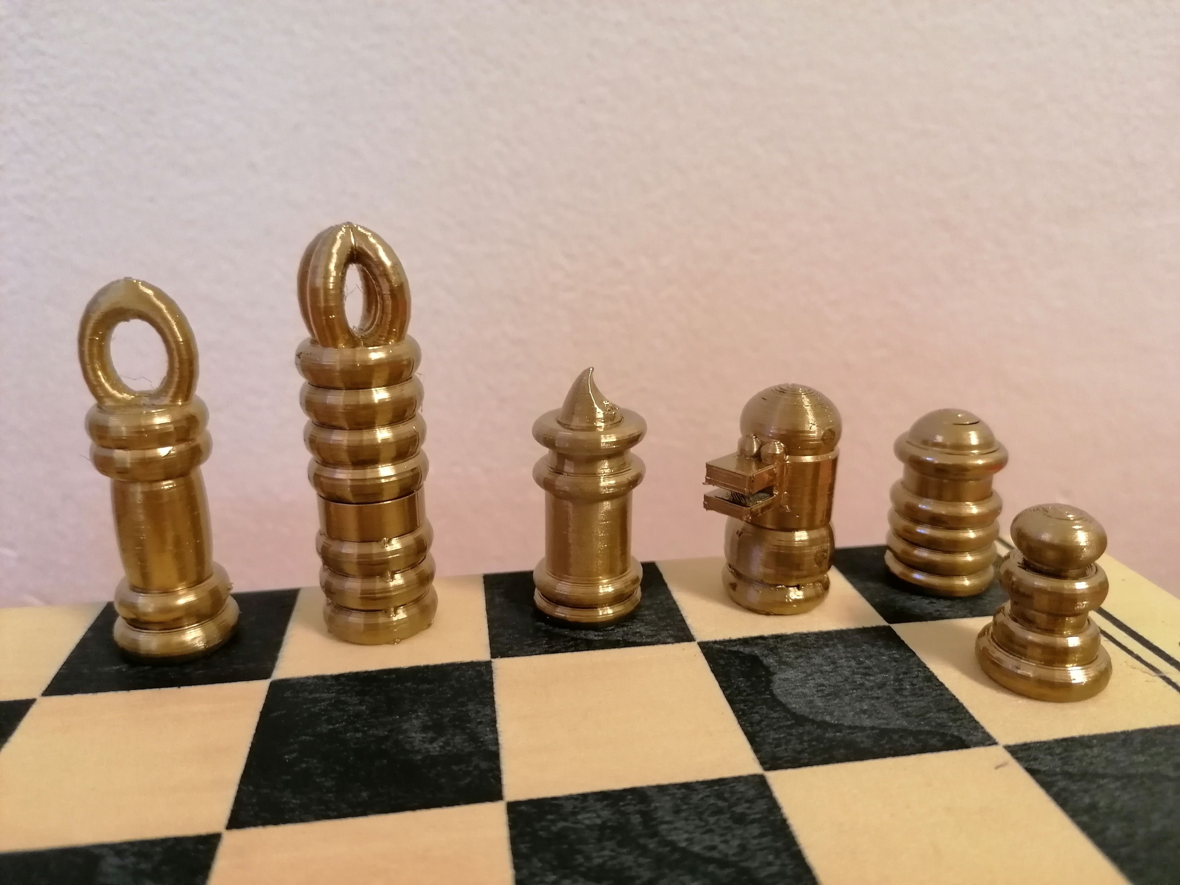 Download STL file Modern Elegant Chess set • 3D print object • Cults