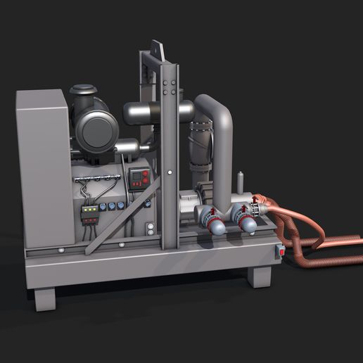 🚰 Water transfer pump・ STL File for 3D printing and CNC machining ...