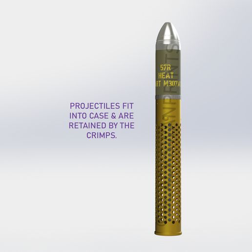 🪖 WW2 US 57mm M18 Recoilless Rifle Projectiles & Case・ 3D File for 3D ...