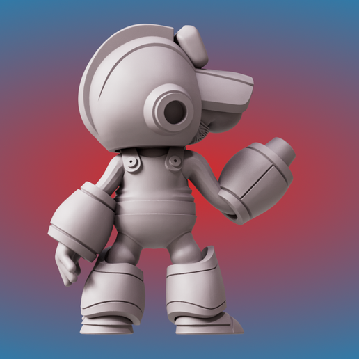 🎨 Mario Megaman- 3D Fan Art Figure (Mario Bros x Mega Man)・ STL File ...