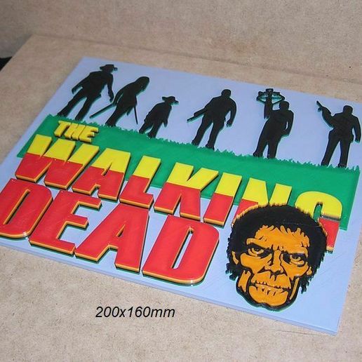STL file The Walking Dead, poster, sign, signboard, logo, print3d ...