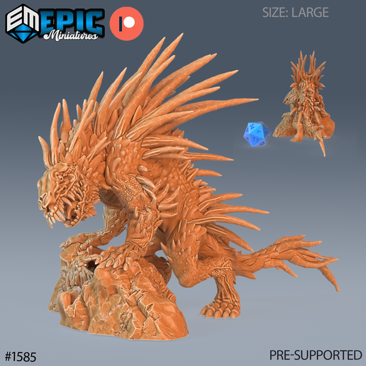 3D file Barghest ‧ DnD Miniature ‧ Tabletop Miniatures ‧ Gaming Monster ...