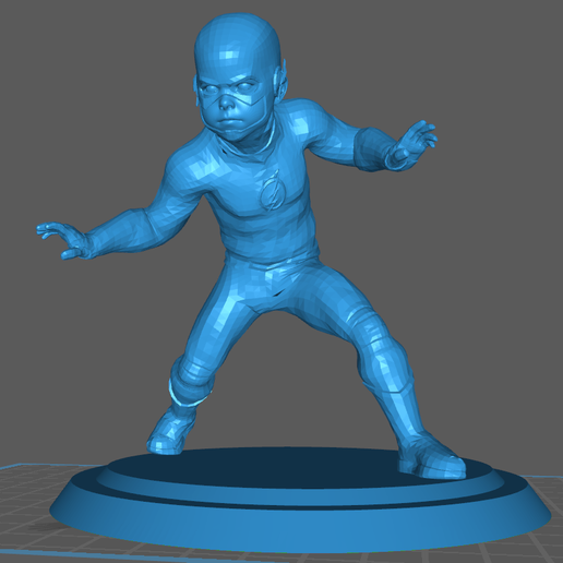 STL file Flash Kid Fighter3 👩 (OBJ)・3D print design to download・Cults
