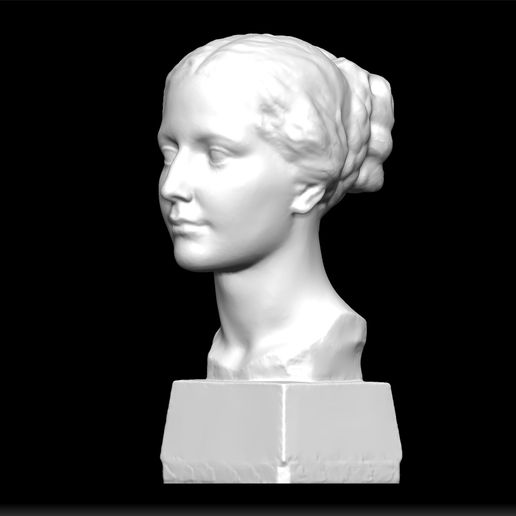 STL file Young Lady Model STL - Female Figure Print - Portrait ...