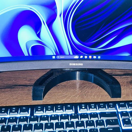 🦵 Pata de monitor acortada personalizada Samsung Odyssey con ajuste de ...