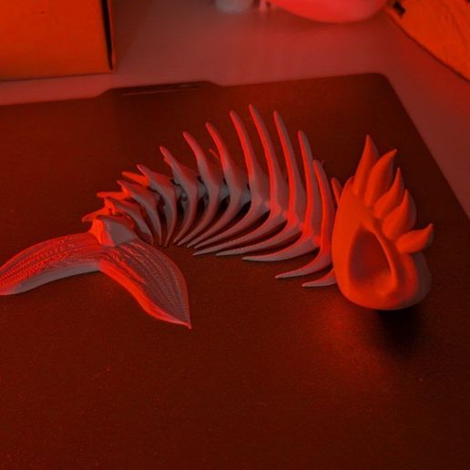 🧸 Articulated Fishbone - Print in place, no supports・ 3MF File for 3D ...