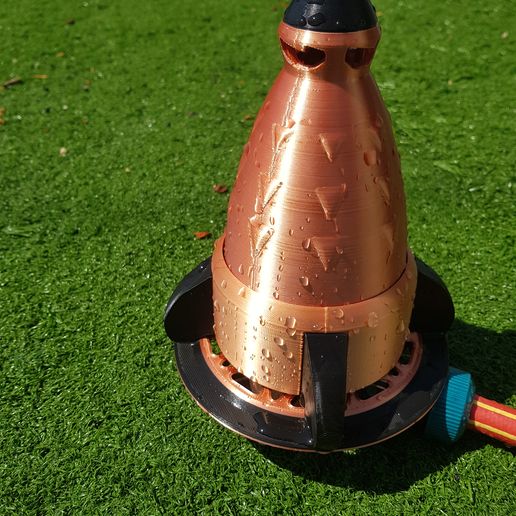 🚰 WATER ROCKET GARDEN SPRINKLER / COHETE ACUATICO ROCIADOR DE JARDIN ...