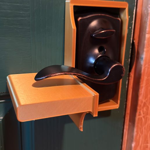 🚪 Schlage Camelot Door Lever Lock for dogs・ STL File for 3D printing・Cults