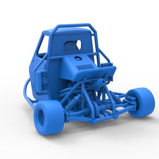 🚗 Ape car proto while turning Scale 1:25・ 3D File for 3D printing・Cults
