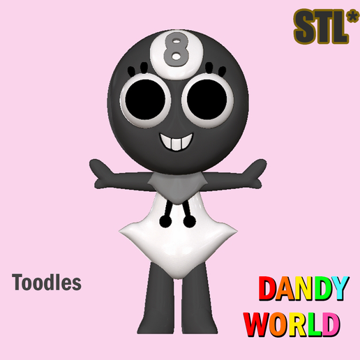 🗺️ Dandys World Toodles STL 3D Character Fanart・ STL File for 3D ...