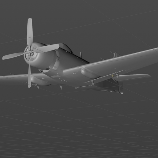 ️ US AD-2 attack aircraft 3D model material・ OBJ File for 3D printing・Cults
