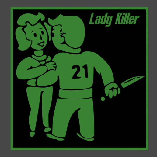 👽 FALLOUT 3 PERKS WITH DESCRIPTION・ 3D File for ・Cults