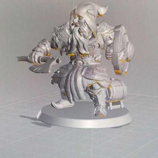♂️ DnD Character - Dwarf Male・ STL File for 3D printing・Cults