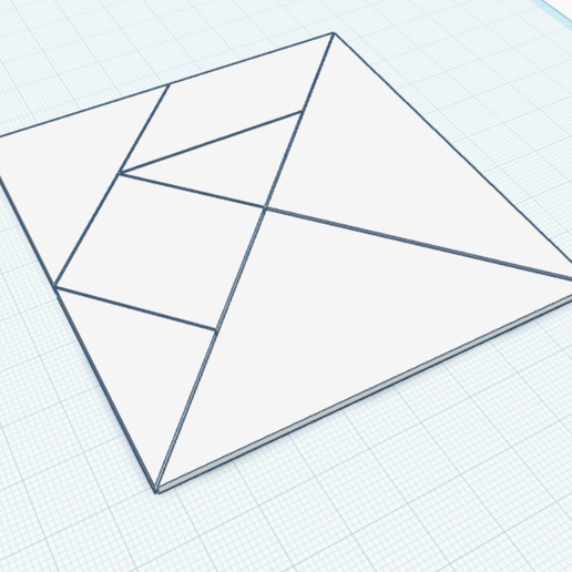 🧩 Pythagorean Tangram・ STL File for 3D printing・Cults