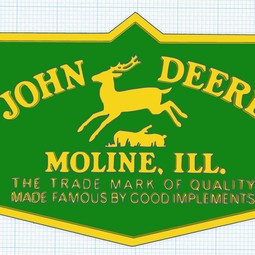 Archivo STL John Deere Logos - From 1936 to today 🚜 ・Modelo para ...
