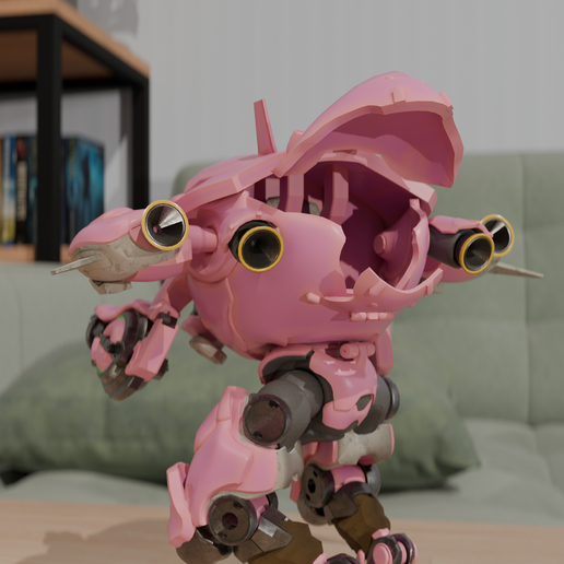 🗿 D.Va Mecha - Overwatch 1 and 2 - Blizzard DVA Mech・ 3D File for 3D ...