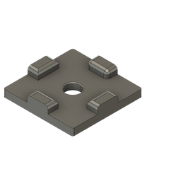 3D printable 2020 Extrusion End Cap M4 center hole • made with ...