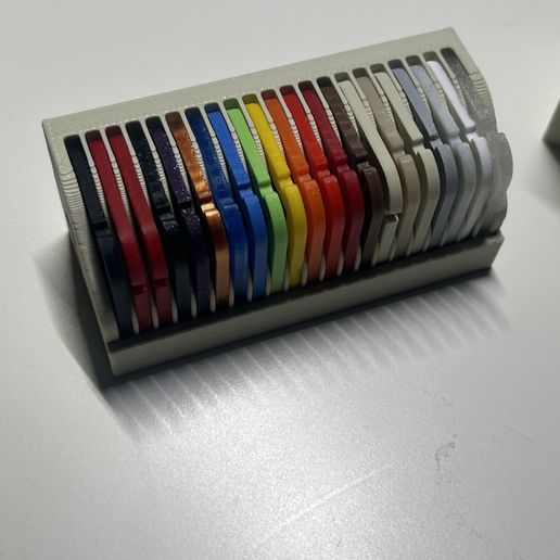 3D print Filament Sample Box - Different sizes and stand to display ...