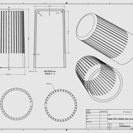 Free 3D file Dalek NSD Moflash-style Dome Light Lens 🎲 ・3D printable ...