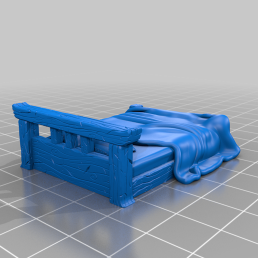 🛏️ Double Bed・Free STL File for ・Cults