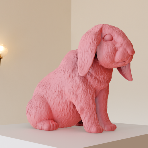 🐇 bunny rabbit ears down sitting stl・ STL File for 3D printing・Cults