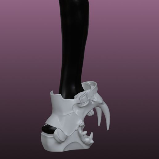 STL file BONES PLATFORM BOOTS MONSTER HIGH 👹 ・3D print object to ...