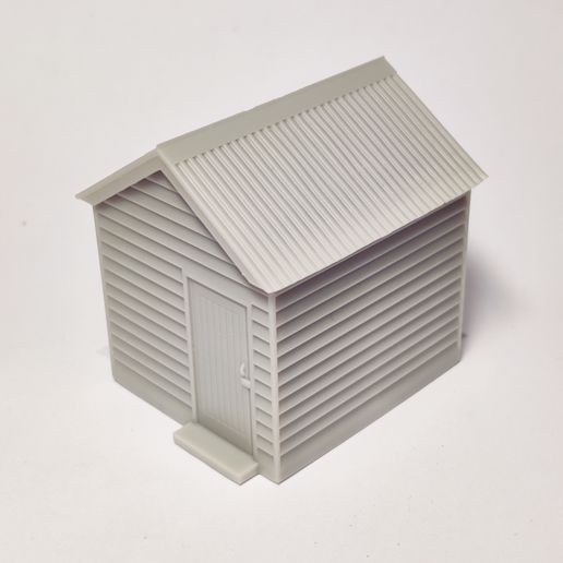 🛤️ Model Railway Lineside Hut 06・ STL File for 3D printing・Cults