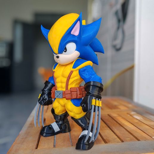 🎨 SONIVERINE – SONIC × WOLVERINE Fan art (no ams-multiparts/3mf)・ 3MF ...