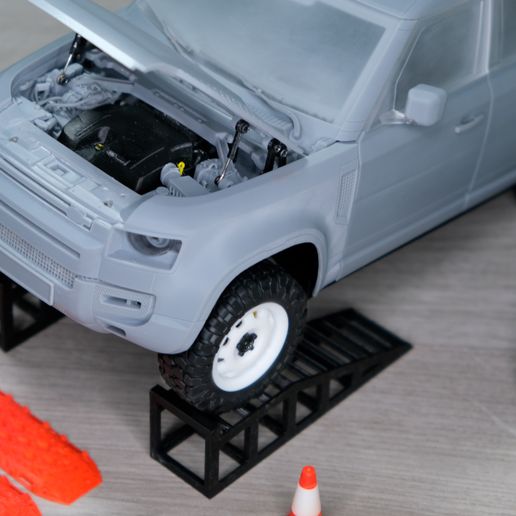 🚗 Land Rover Defender - 3D PRINTED RC CAR・3D Print・Cults