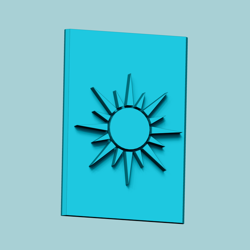 ☀️ Stamp 01 - Sun - Fondant Decoration Maker Toy・ STL File for ・Cults