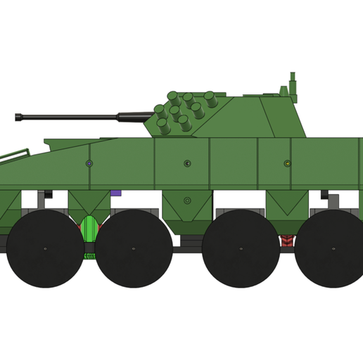 🚗 RC 8x8 Rosomak APC・Free 3D File for ・Cults