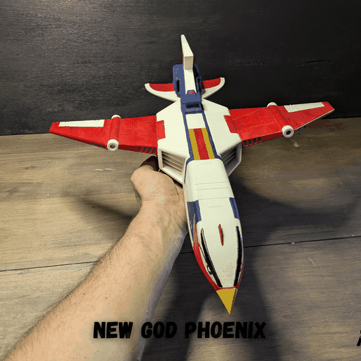 🆕 Gatchaman NEW GOD PHOENIX starship・ STL File for 3D printing・Cults