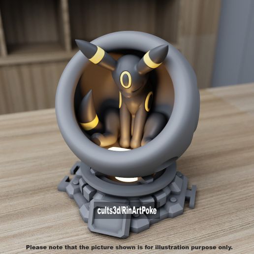 🐉 Umbreon in healing machine pods from pokemon・ STL File for 3D ...