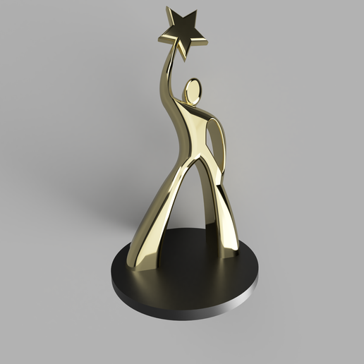 STL file Star Academy Trophy ⭐ ・Model to download and 3D print・Cults