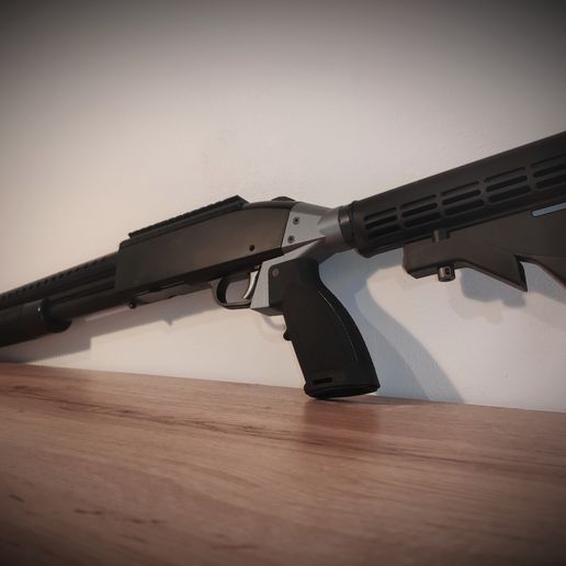 🔫 Stock and grip adapter from m4 for AGM003・ STL File for 3D printing・Cults